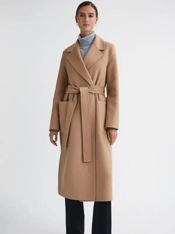 REISS Long Wool-blend Coat