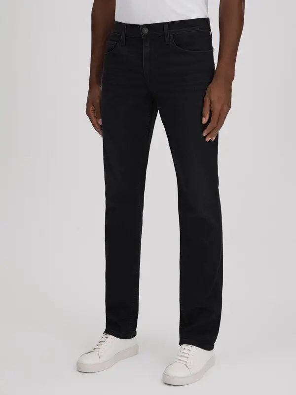 Paige Straight Leg Denim Jeans - Black