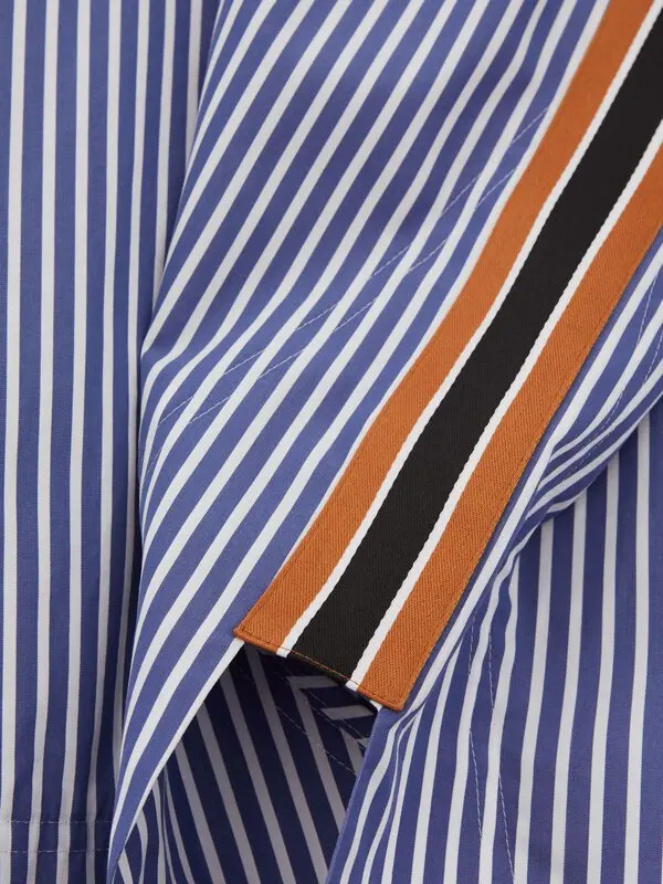 REISS Danica Oversized Striped Cotton Shirt