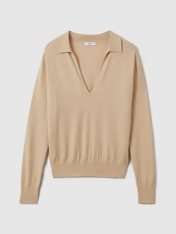 REISS Nellie Knitted Top