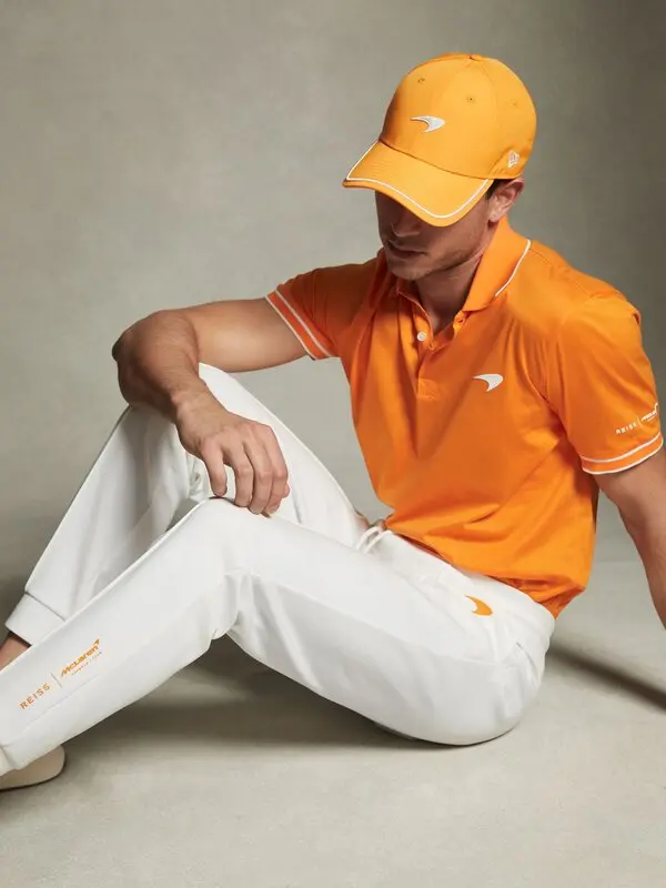 REISS X Mclaren F1 Team Monzax Mclaren F1 Team Mclaren F1 Interlock Jersey Drawstring Joggers - White