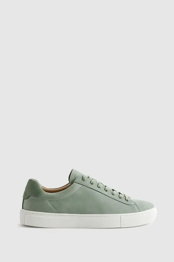 REISS Finley Leather Trainers