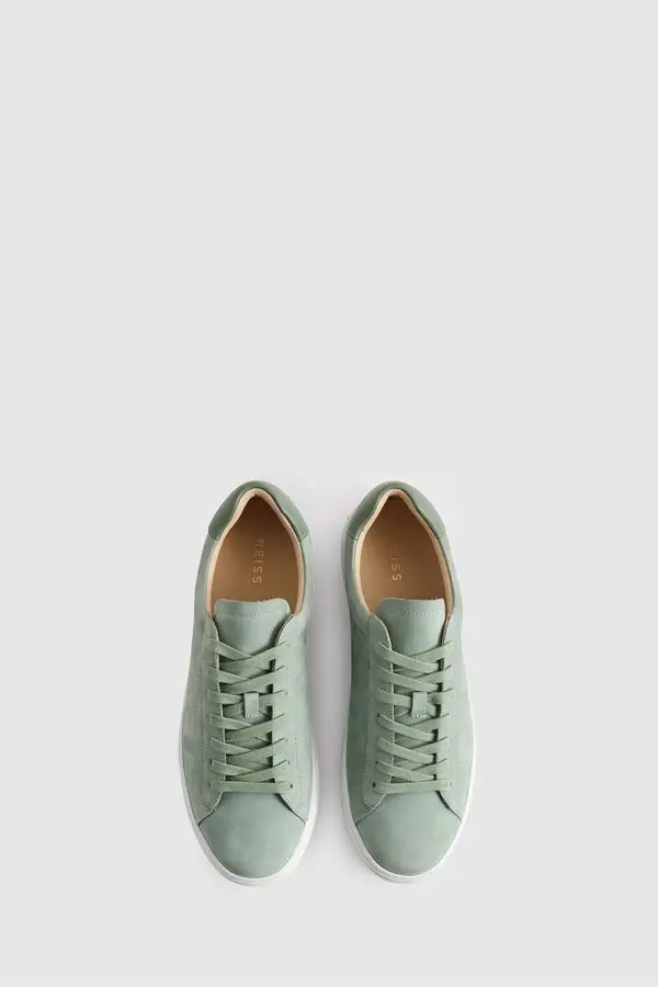 REISS Finley Leather Trainers