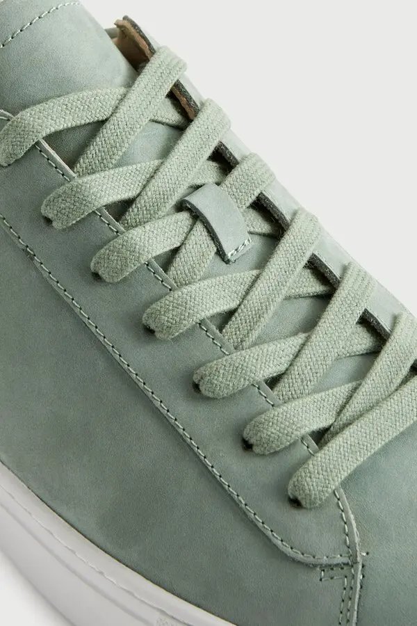 REISS Finley Leather Trainers