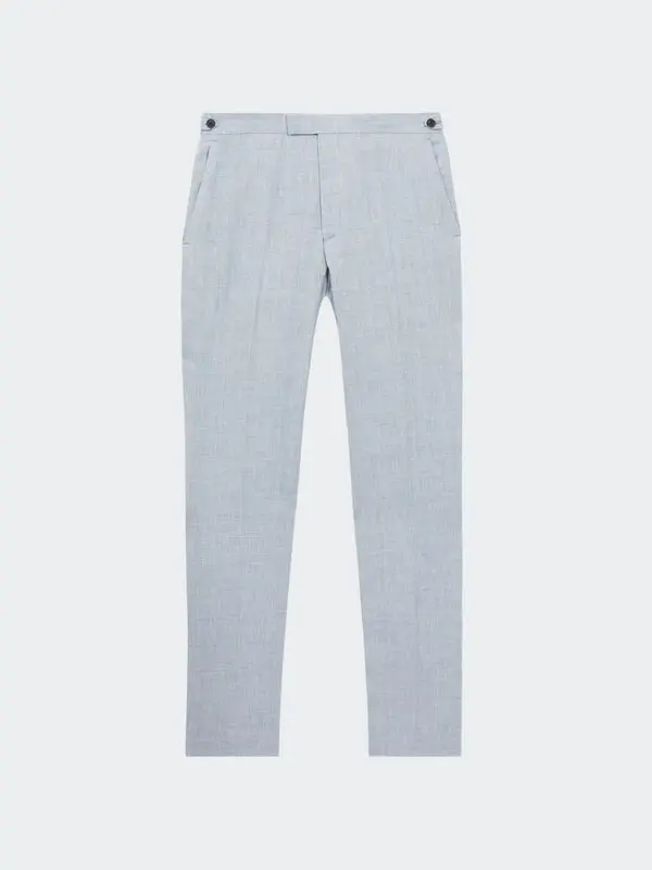 REISS Lagoon Slim Fit Linen Trousers