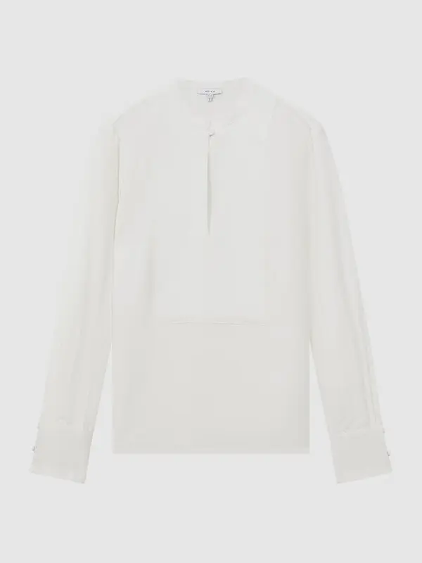 REISS Emmy Ribbon Front Blouse