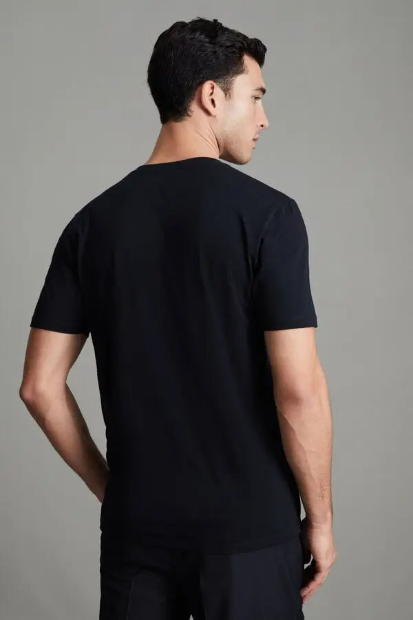 REISS Daytonoxidised Cotton V-neck T-shirt