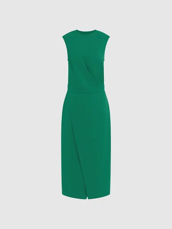 layla sleeveless bodycon dress Reiss In Green - 81% Off above knee length