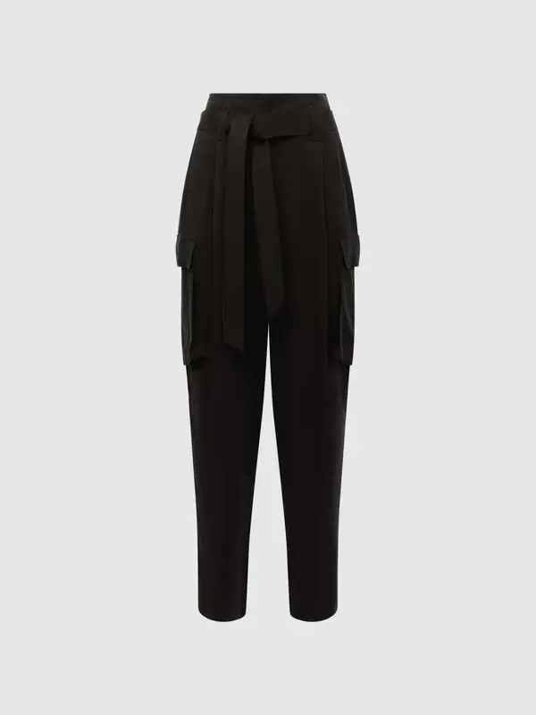 REISS Joanie High-rise Utility Trousers