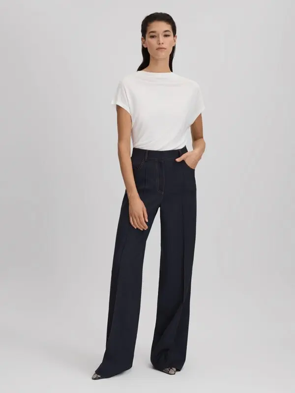 REISS Raven Wool Blend Suit Trousers