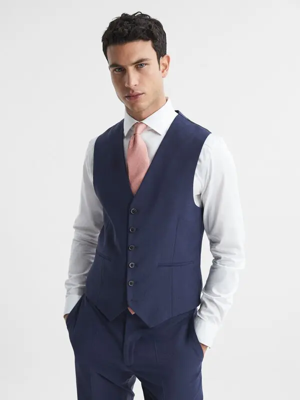 REISS Slim-fit Wool-blend Waistcoat