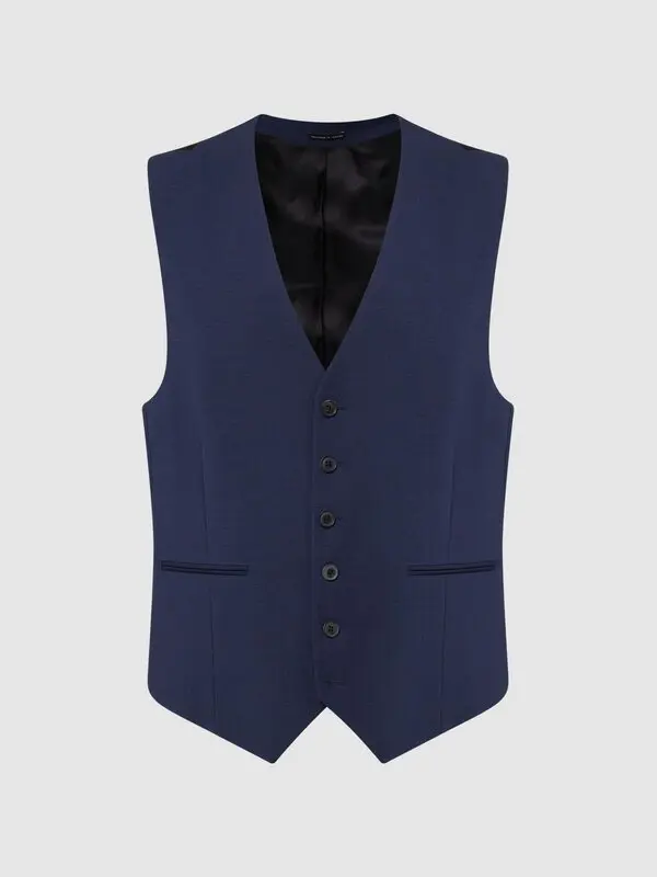 REISS Slim-fit Wool-blend Waistcoat