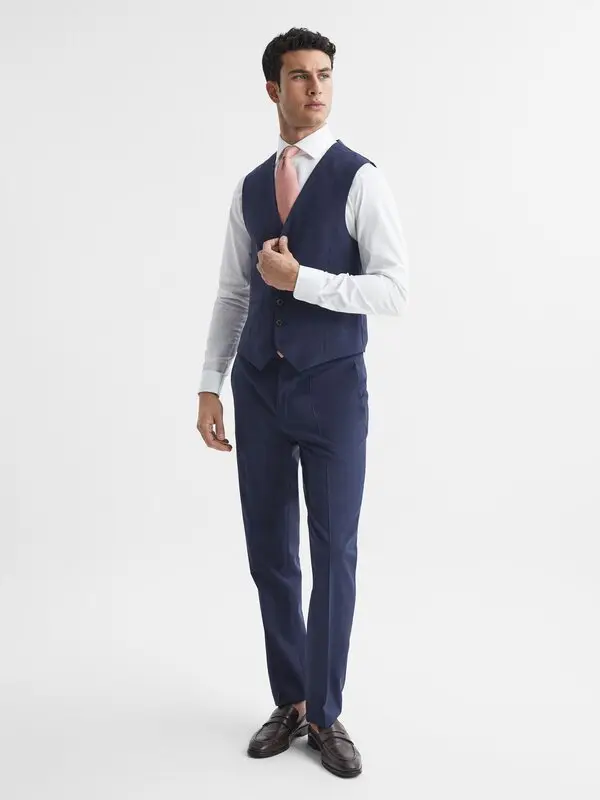 REISS Slim-fit Wool-blend Waistcoat