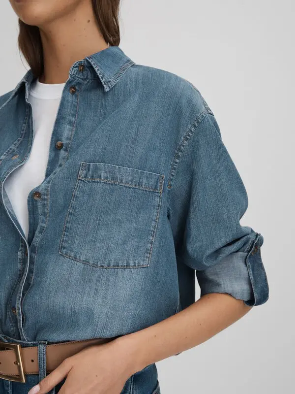 REISS Carter Denim Shirt
