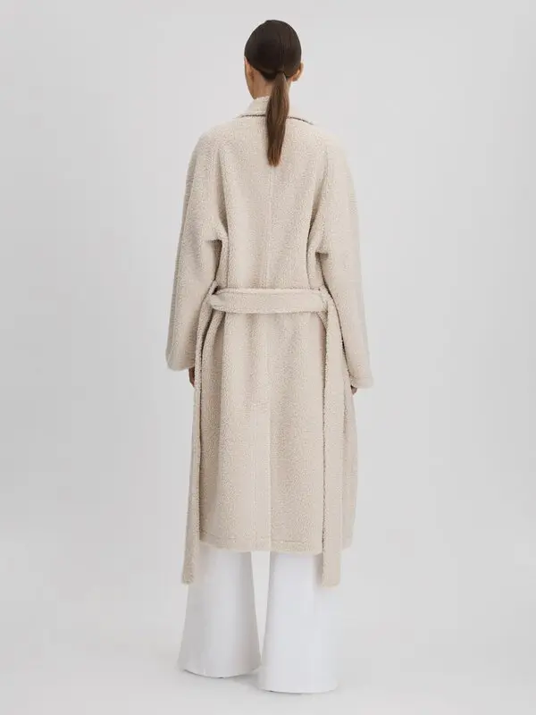 Good American Oversized Sherpa Trench Coat