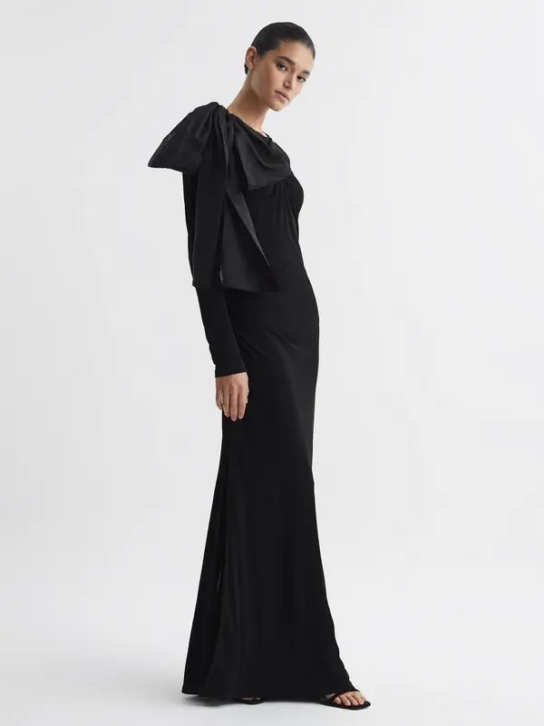 reiss black evening dresses Rent Reiss Black Dress UK 12