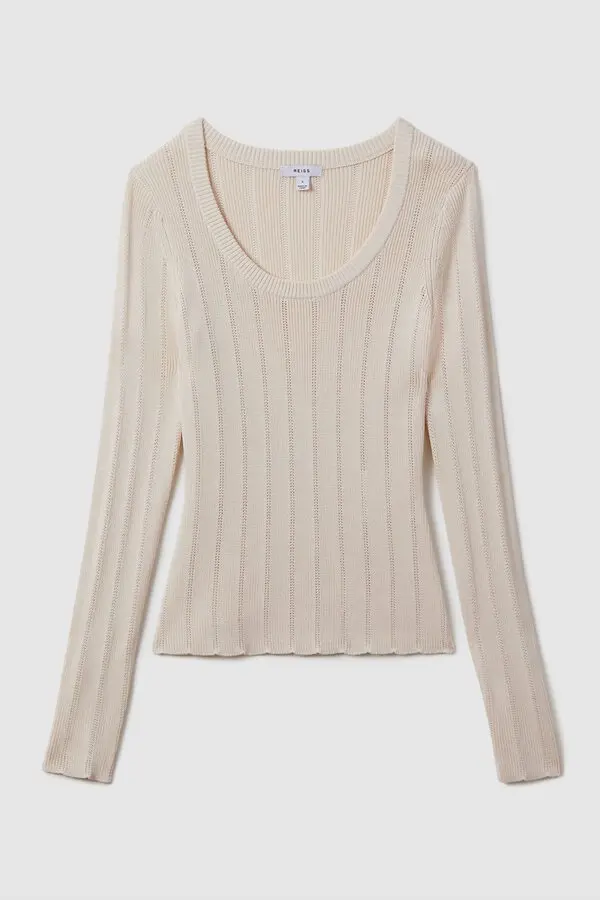 REISS Sierra Knitted Top