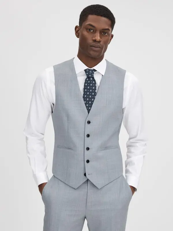 REISS Dandy Slim-fit Wool Waistcoat