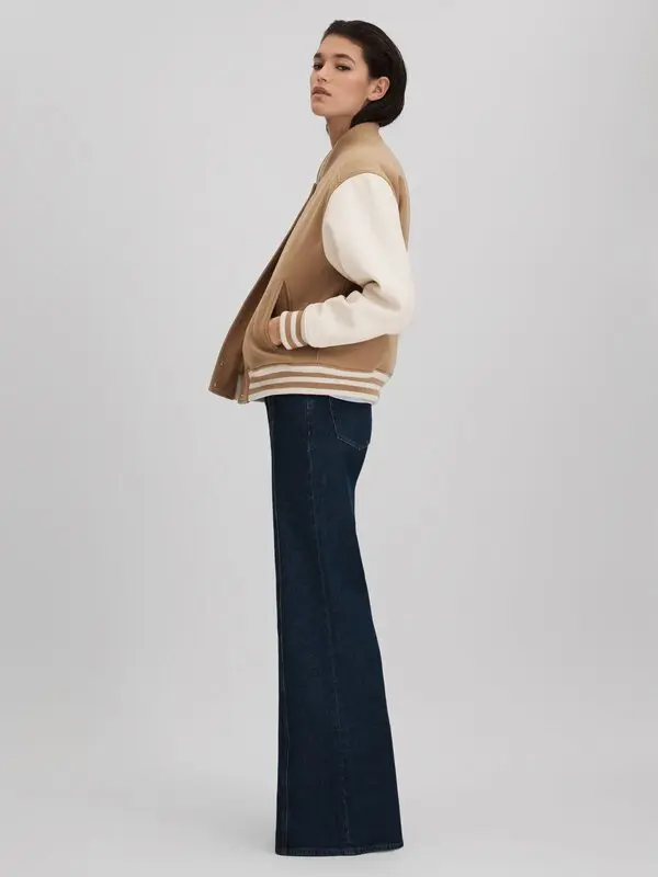 REISS Vienna Premium Blend Bomber Jacket