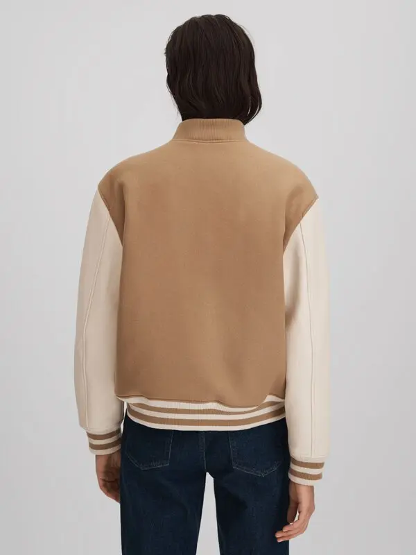 REISS Vienna Premium Blend Bomber Jacket