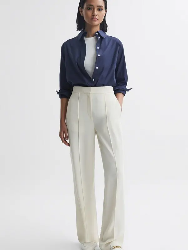 REISS Aleah Wide Leg Trousers