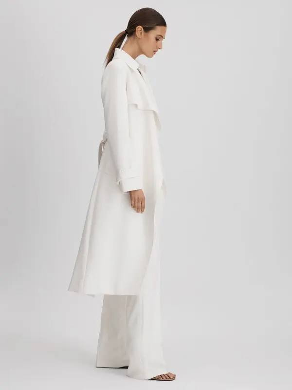REISS Etta Double Breasted Trench Coat