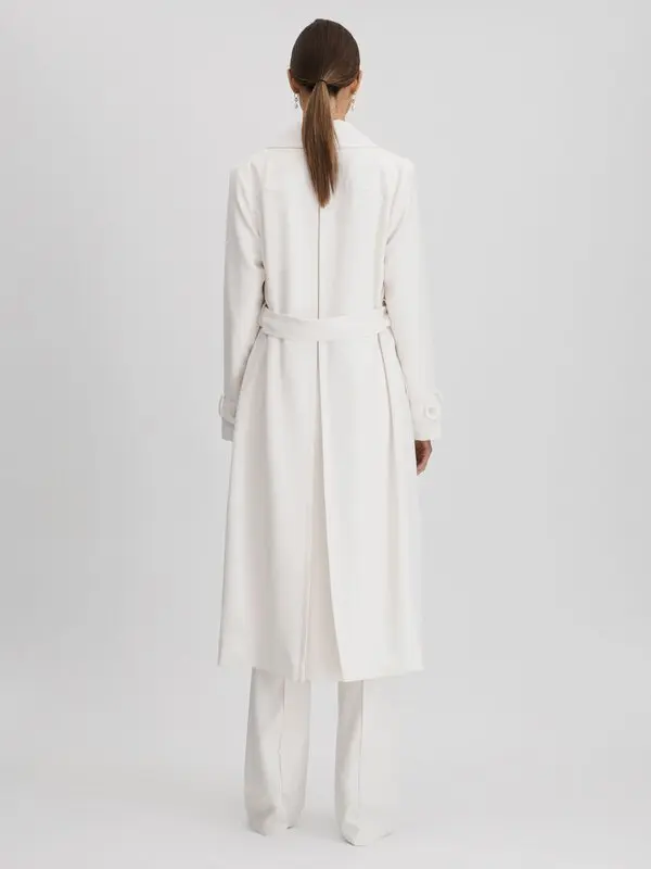 REISS Etta Double Breasted Trench Coat