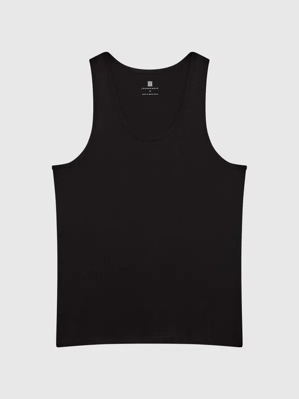 REISS Vinnie Cotton-stretch Vest - Black