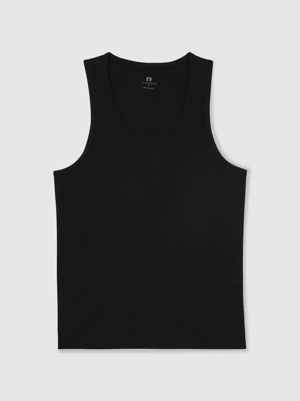 REISS Vinnie Cotton-stretch Vest - Black