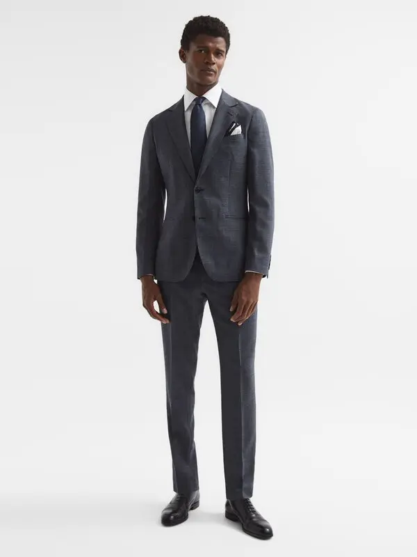 REISS Leadenhall Single Breasted Dogtooth Slim Fit Blazer