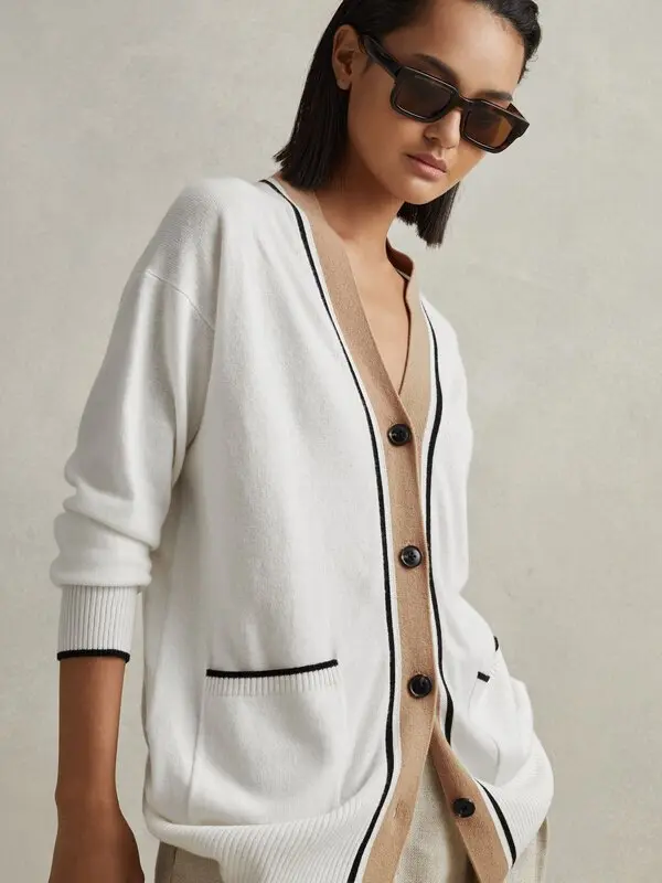 REISS Carly Wool Blend Cardigan