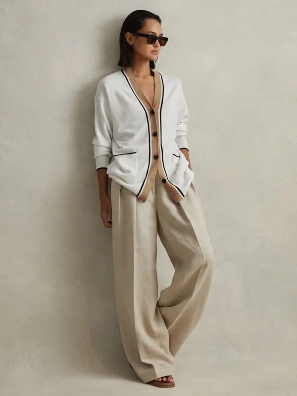 REISS Carly Wool Blend Cardigan