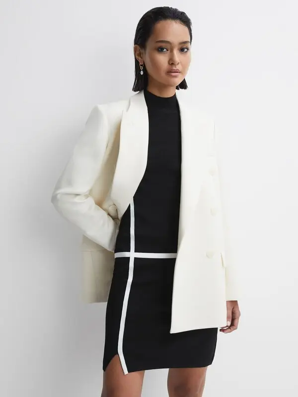 REISS Annie Knitted Mini Dress