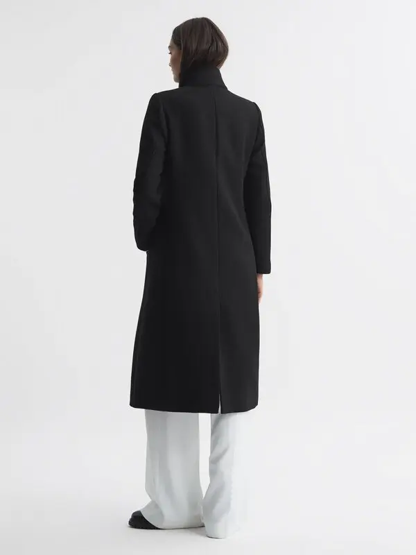 REISS Blair Wool Blend Double-breasted Long Coat