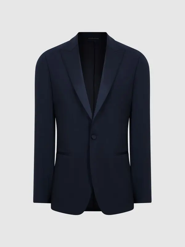 REISS Poker Modern Fit Performance Dinner Jacket - Navy