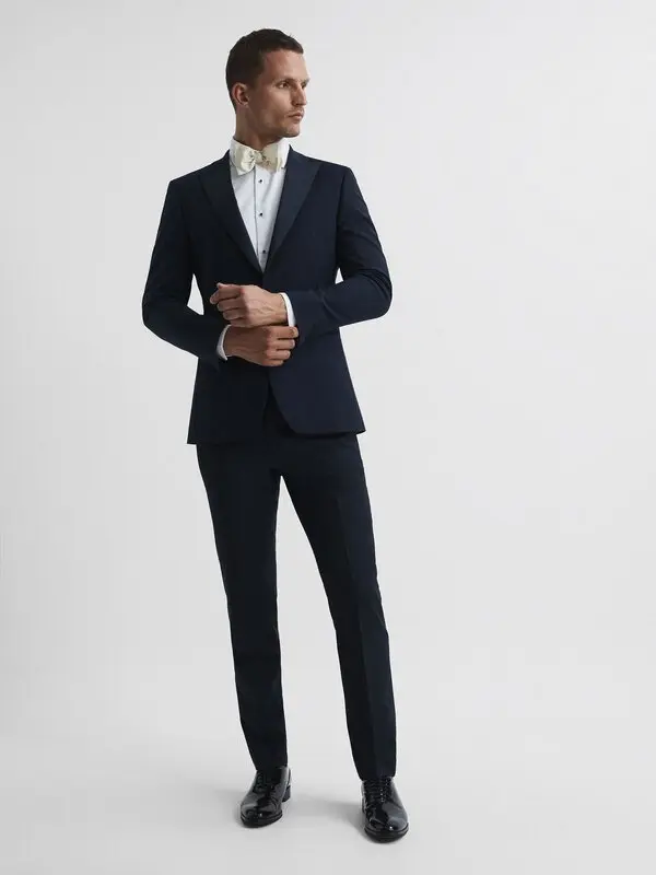 REISS Poker Modern Fit Performance Dinner Jacket - Navy