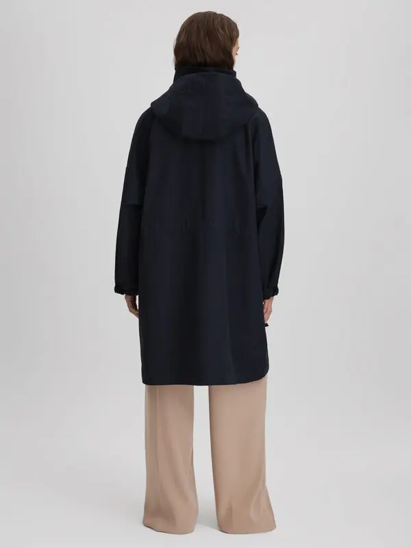 REISS Peyton Cotton Parka Coat