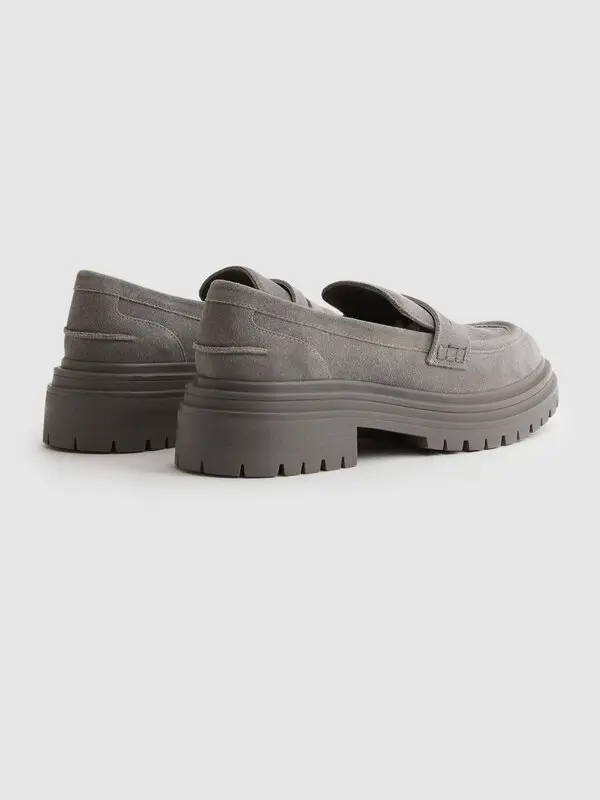 REISS Adele Leather Loafers