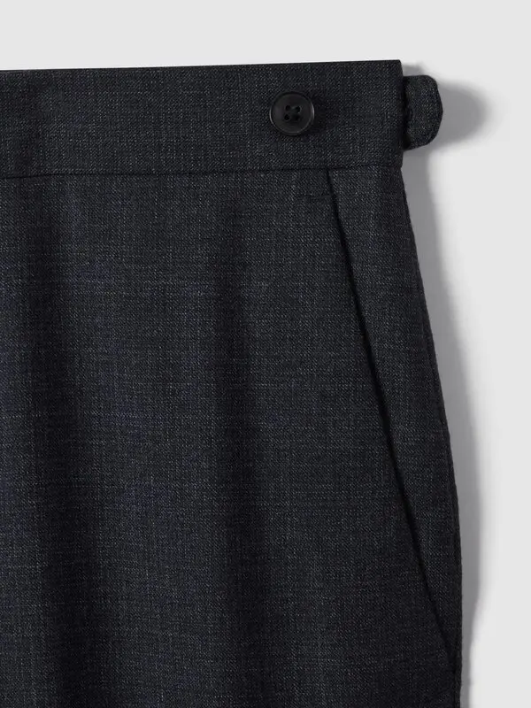 REISS Dunn Slim-fit Textured Wool Trousers
