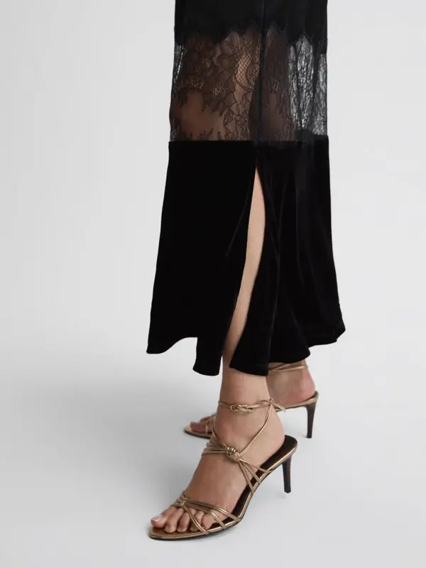 REISS Janelle Fitted Midi Dress