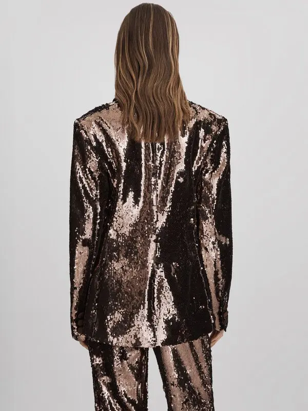 Halston Tailored Sequined Blazer