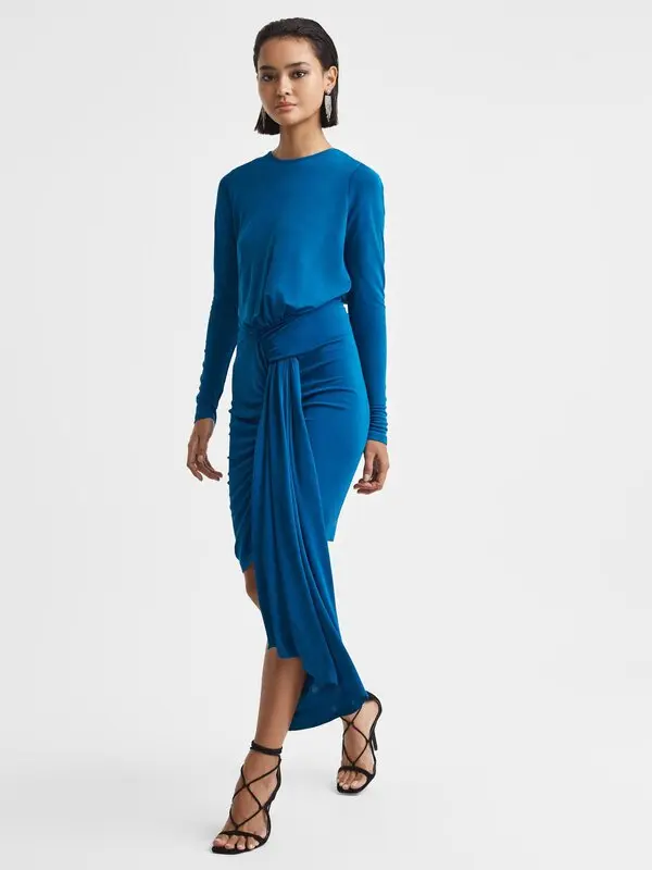 REISS Isadora Embellished Chain Mini Dress