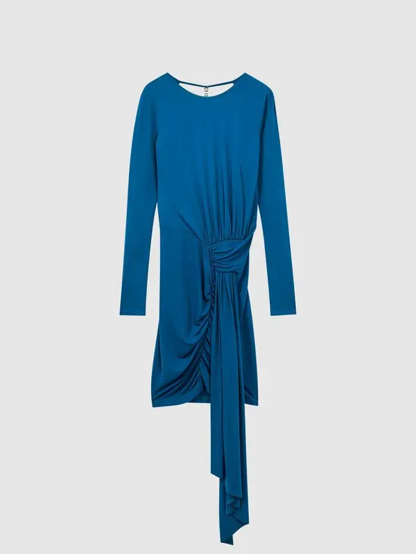 REISS Isadora Embellished Chain Mini Dress