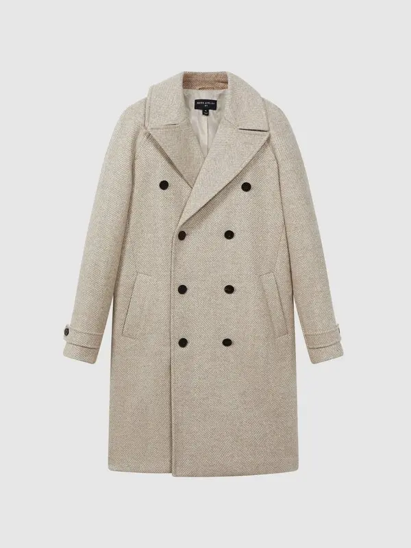 ATELIER Hardwick Italian Wool Blend Double-breasted Coat
