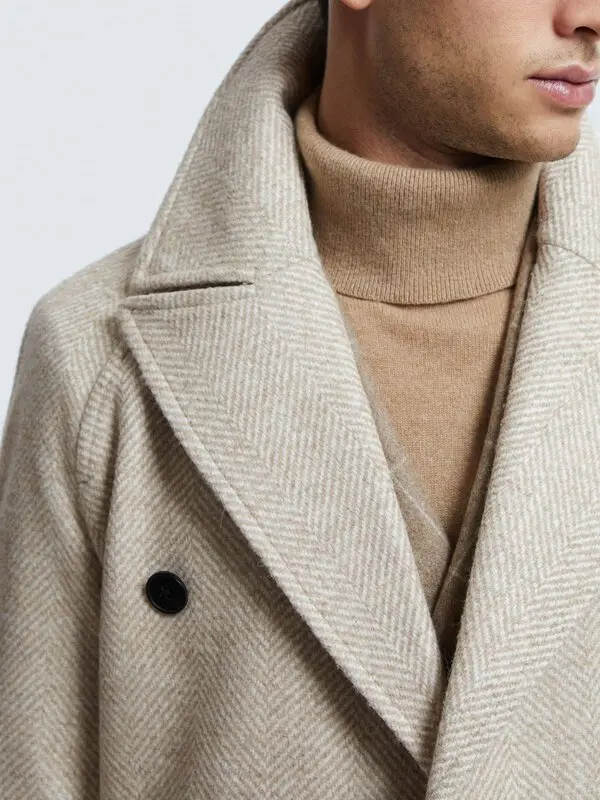ATELIER Hardwick Italian Wool Blend Double-breasted Coat