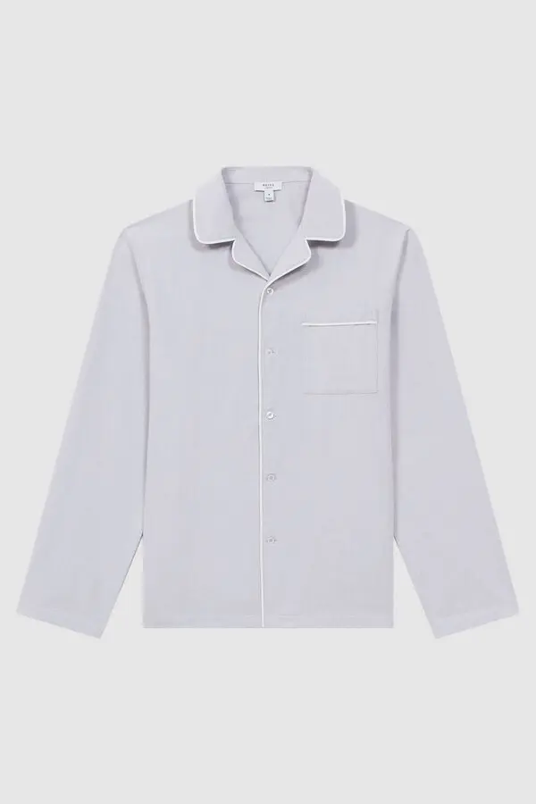 REISS Keddingtonice Cotton Button-through Pyjama Shirt