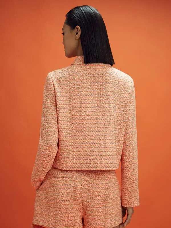 REISS X Mclaren F1 Team Lissix Bouclé Cropped Jacket