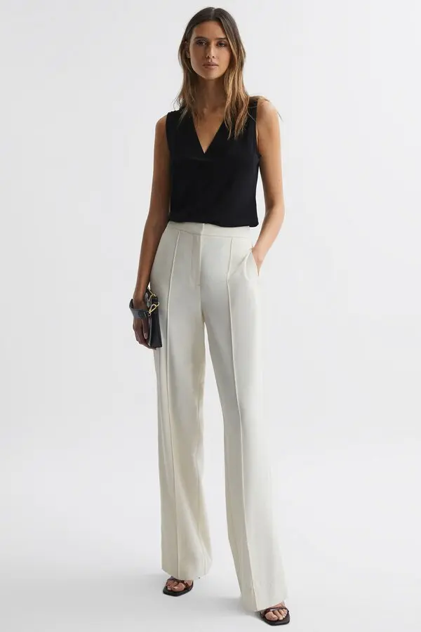 REISS Taylor V-neck Shell Blouse