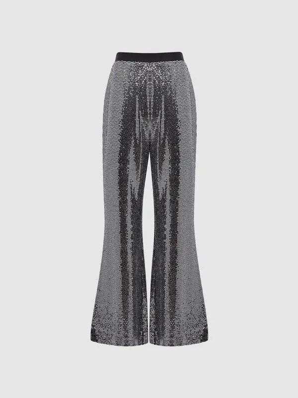 REISS Valeria Sequin Trousers