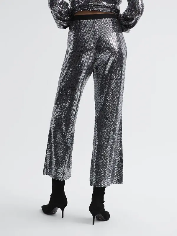 REISS Valeria Sequin Trousers